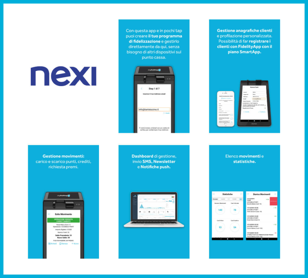 Nexi Smart POS gestione Fidelity Card | Shopping Plus